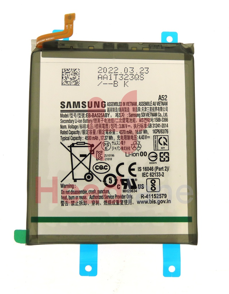 Samsung SM-G780 SM-G781 A525 A526 A528 Galaxy S20 FE A52 A52s Internal Battery EB-BA525ABY ...